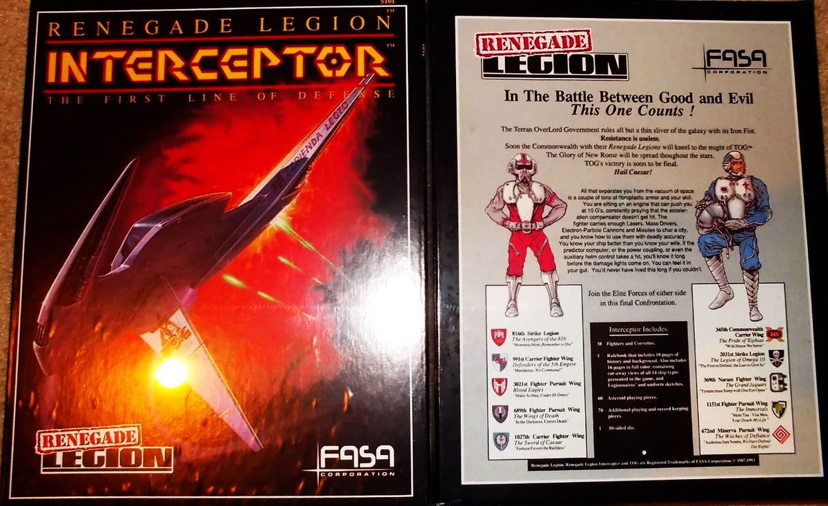 Interceptor - The First Line of Defense - Renegade Legion Game Box 510 ...